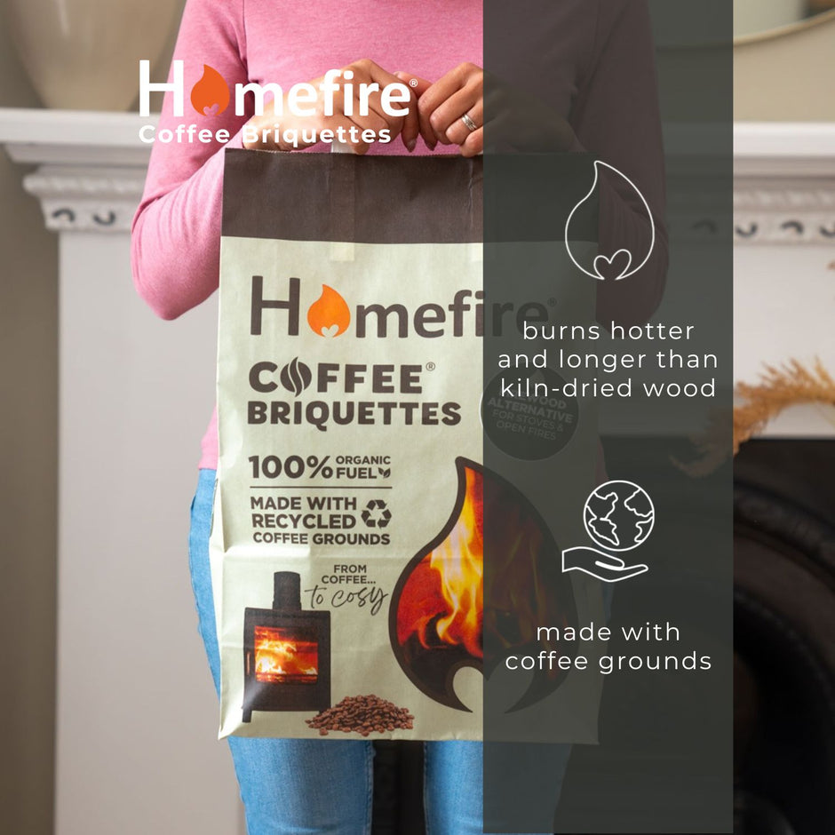 Heat Logs | Instant Light Eco Fire Logs for Burners & Firepits | Homefire