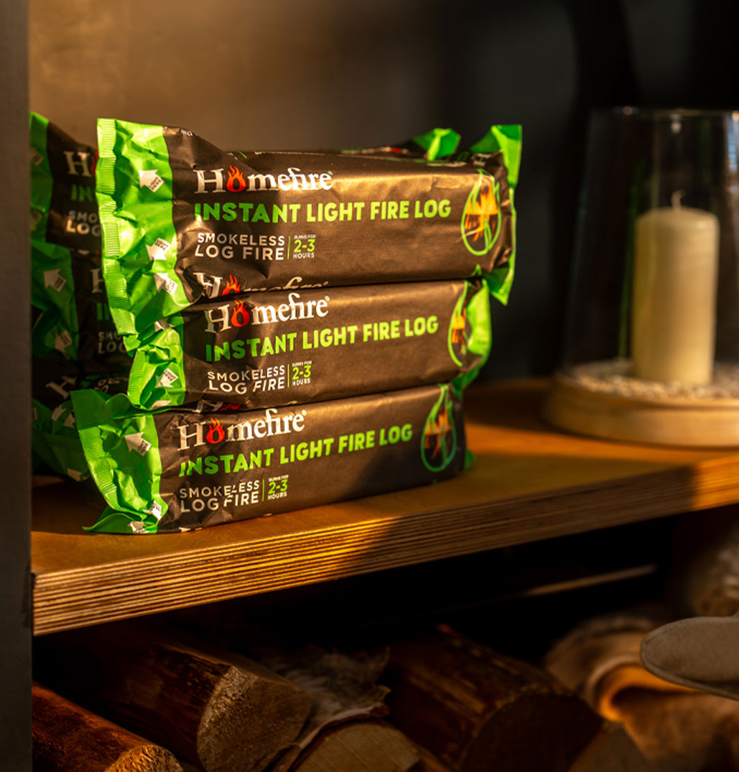 Heat Logs | Instant Light Eco Fire Logs for Burners & Firepits | Homefire