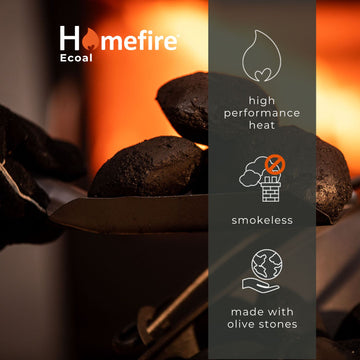 Smokeless Coal 25kg, 10kg & 40 x 25kg Bags | Homefire